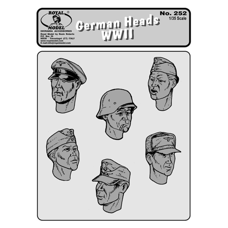German heads WWII n.1 (1/35)